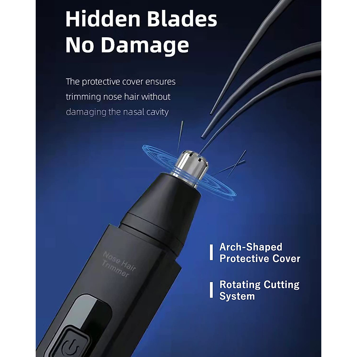 Ear and Nose Hair Trimmer Clipper Professional Painless Eyebrow & Facial Hair Trimmer for Men Women, Battery-Operated Trimmer