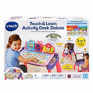 VTech Touch and Learn Activity Desk Deluxe, Pink