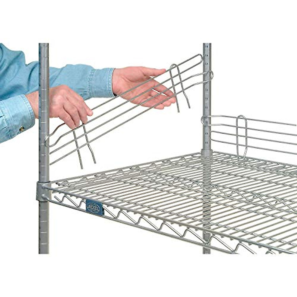 Nexel Wire Shelf Ledge, 14"W x 4"H, Chrome