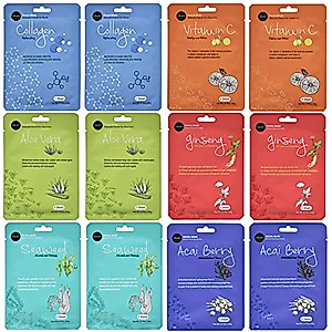 celavi Essence Facial Face Mask 12 Sheets K-Beauty Skincare Korea Skin Care Moisturizing C type