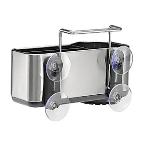simplehuman Sink Caddy Sponge Holder, Brushed Stainless Steel