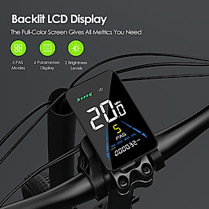 Oraimo 750W-1000W Electric Bike for Adults, 557Wh UL-Listed Hidden Battery Up to 45 Miles, 3A Fast Charge, 20" Fat Tire Folding E-Bike, Shimano 7 Speed, LCD Display, Optical Flare