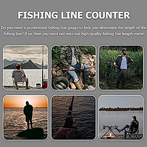 BESPORTBLE 1Pc Fishing line Counter Fish line t Tool Fish Wire Measuring Scaler Fishing Supplies Small line reels Mechanic Tool Fish Wire Length Gauge Outdoor raft Fishing abs Fishing Rod