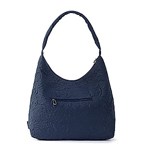 Sakroots Womens Eco-twill Atlas Hobo in REPREVE Eco Twill, Quilted Navy Spirit Desert, One Size US