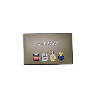 Versace Gifts & Sets Womens Mini Set (Crystal Noir/Bright Crystal/ Eros Pour Femme EDT, Pour Femme Dylan Blue EDP)