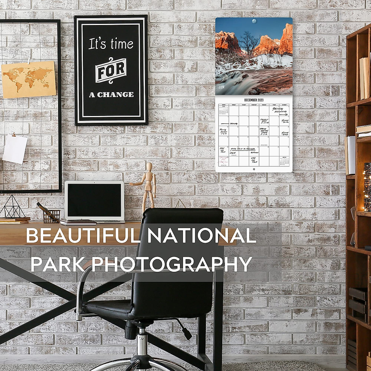 The Ultimate 2023 US National Park Wall Calendar - Runs Until December 2023 - The Perfect Monthly Calendar With Breathtaking Nature Pictures