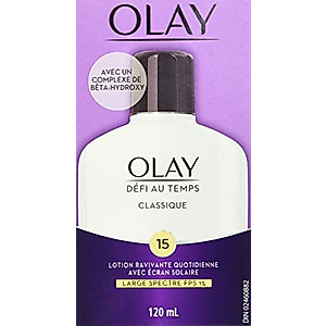 Face Moisturizer by Olay, Age Defying Classic Daily Renewal Lotion, With Sunscreen, Classic,4 oz