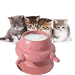 Puppy Feeder Milk Bowl,Puppy Milk Feeder,Puppy Nursing Station, Puppy Feeder for Multiple Puppies, 240ml Doggie Bubble Feeder Puppy Bottles