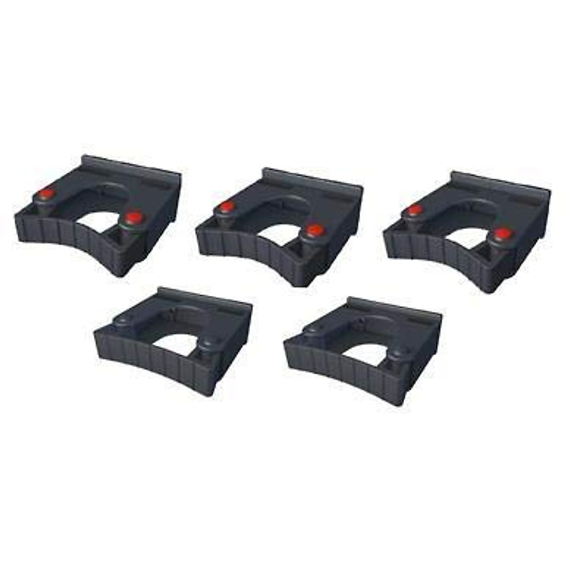 Toolflex Aluminum Rail 90cm (36'') with 5 Mounted Tool Holders. 473-556-1