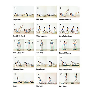 FITIS Home Pilates Reformer Edit - Portable Reformer Alternative for Full Pilates Workouts and Exercises at Home with Resistance Bands (Wood)