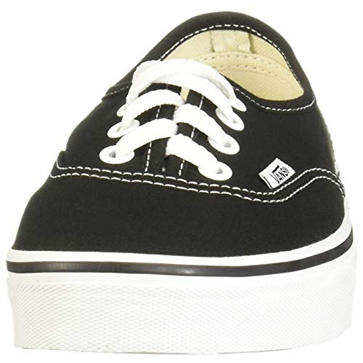 Vans Unisex Authentic Black Canvas VN000EE3BLK Mens 8.5, Womens 10