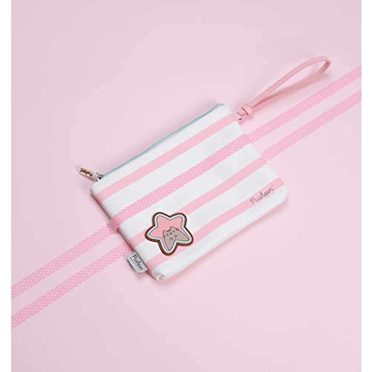 Official Pusheen Bag - Kawaii Accessories - Hand Purse, Wristlet, Stationery Bag, Storage Pouch, Pen Holder, Pen Organzer