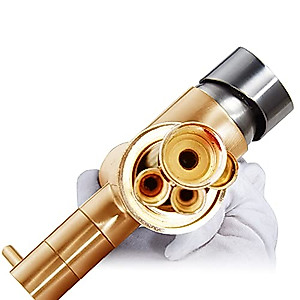 3 Way Kitchen Taps with Pull Out Spray, Kitchen Faucet Brass 360° Rotation Hot and Cold Water Multifunction 3 in 1 Kitchen Water Filter Faucet Black-B