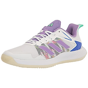 adidas Women's Defiant Speed Sneaker, White/Violet Fusion/Lucid Blue, 8.5