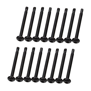 Alphacool NexXxos Fan Mounting Screw, M3 x 35mm, Black, 16-Pack