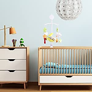 AFUNTA Baby Crib Mobile Music Box Holder Arm Bracket Nut Screw Box Mobile