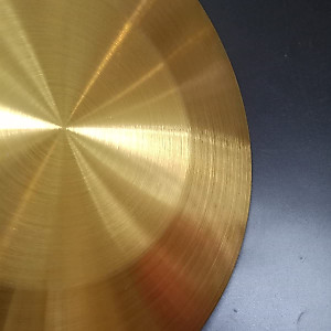 RUIMIMI Gong Instrument with 16.4 inch(42cm),Chinese Traditional Percussion Instrument Brass Gong with Wooden Mallet and Red Hanging Ribbon for Home Office Celebration