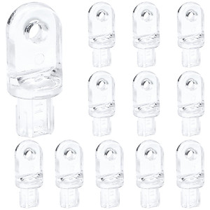 LifCratms 12Pcs Hardware Tilt Wand Tip, Transparent Repair Interior Window Blind Tilt Wand Tip for Broken Horizontal Blind Tilt Wand Vertical Blinds Replacement Parts