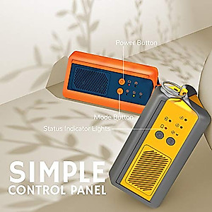 Airthereal PA1K-GO 1,000mg/h Portable Ozone Generator - Cordless Battery Powered Odor Eliminator for Car, Hotel Rooms, Offices, Bathrooms, and Small Spaces (Blue)