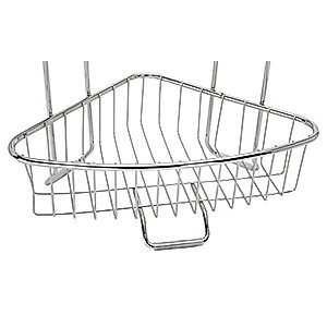 ToiletTree Products Rust Proof Stainless Steel Shower Floor Caddy, 3 Tiers (Assembly Required - Screwdriver Included) (Collapsible)