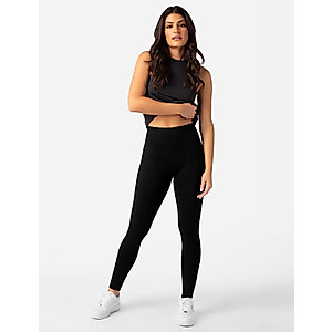 3 Pack High Waisted Leggings for Women No See Through Yoga Pants Tummy Control Leggings for Workout Running Buttery Soft (Black/Black/Black, L/XL)