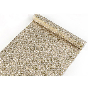 Glow4u Self Adhesive Decorative Contact Paper Shelf Liner for Kitchen Cabinets Drawer Dresser Shelves Wall Arts and Crafts Decor 17.7x78.7 Inches