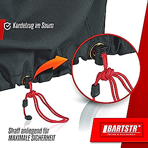 BARTSTR BBQ Grill Cover - 600D Heavy Duty, Weatherproof, UV-Protected Barbecue Grill Covers for Up to 45 Inch Diameter Kettle Grills w/Storage Bag - Outdoor Gas Grill Accessories