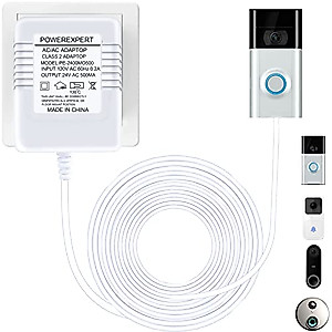 24V Transformer Doorbell Transformer C Wire Adapter Thermostat, 24V Doorbell Transformer Power Supply Cord Compatible with Nest Ecobee, Honeywell and Sensi, Wyze, Eufy and Nest Hello Video Doorbells