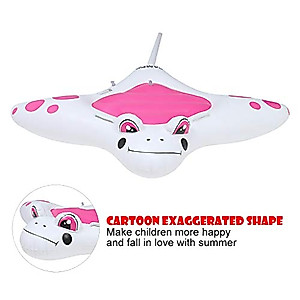 Toxz Floating Inflatable Circle for Kids, Armrest Design Inflatable Fish,Durable Environment Protection PVC(Ship from US!)