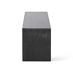 GDF Studio Farmhouse Acacia Wood Dining Bench, Black