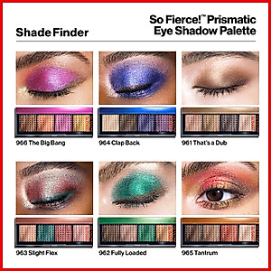 Revlon So Fierce Prismatic Eyeshadow Palette, Eye Makeup, Ultra Creamy Pigmented in Blendable Matte & Pearl Finishes, 966 The Big Bang, 0.21 oz