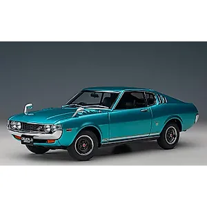1973 Celica Liftback 2000GT (RA25) RHD (Right Hand Drive) Turquoise Blue Metallic 1/18 Model Car by Autoart 78767