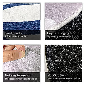 Round Rug 3.3ft, Large Cute Super Soft Aircraft Hot Air Balloon Carpet for Kids Room Playroom Nursery Bedroom Living Room, Non Slip Washable Circular Floor Mat Area Rug for Home Decorative (Grey)