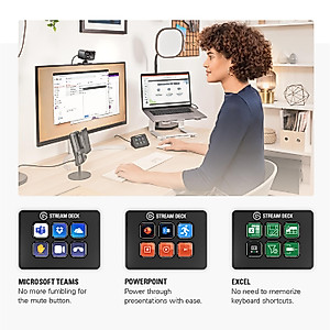 Elgato Stream Deck Mini – Control Zoom, Teams, PowerPoint, MS Office and More, Boost Productivity with Seamless Integration for Daily Apps, Set Up Shortcuts Easily, Compatible with Mac and PC
