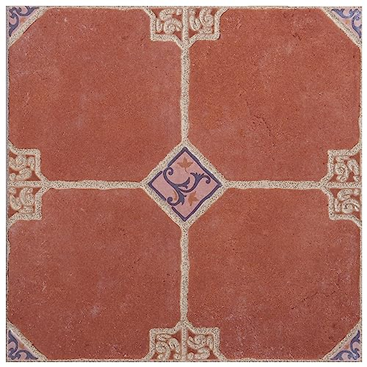 SomerTile FCI18SEV Sevilla x 17-5/8" Ceramic Floor and Wall Tile, Brown
