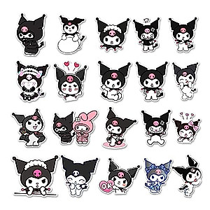 Kawaii Stickers Kuro Cartoon Mi Stickers Cute Image Graffiti Stickers for Kids and Girls DIY Kawaii Sticker Laptop Bedroom Decoration Water Cup Waterproof Stickers 50 Pcs