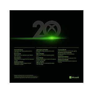 Xbox Stereo Headset 20th Anniversary Special Edition - For Xbox Series X/S, Xbox One, & Window 10 PCs - Ultra-Soft, large earcups - Supports Windows Sonic spatial sound - Flexible, lightweight des