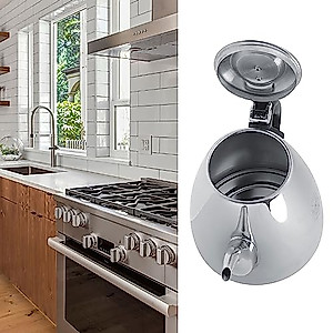 Tea Kettle Stovetop, 1.2l 1.5L Stainless Steel Stove top Teapot Tea Coffee Pot Kettle Heat Resistant Handle (1.2L)