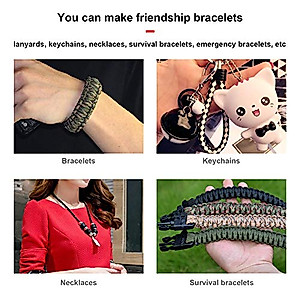 Mothinessto Paracord Bracelet Weaving Jig Kit Wooden Wristband Necklace Maker Adjustable Length Paracord Jig DIY Craft Fixing Tool