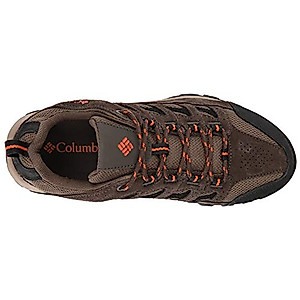 Columbia Mens Crestwood Hiking Shoe, Camo Brown/Heatwave, 12 Wide US