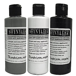 Badger Air-Brush Co. SNR-410 Stynylrez, 3 Piece Assortment, White, Gray, Black, 12 Ounce