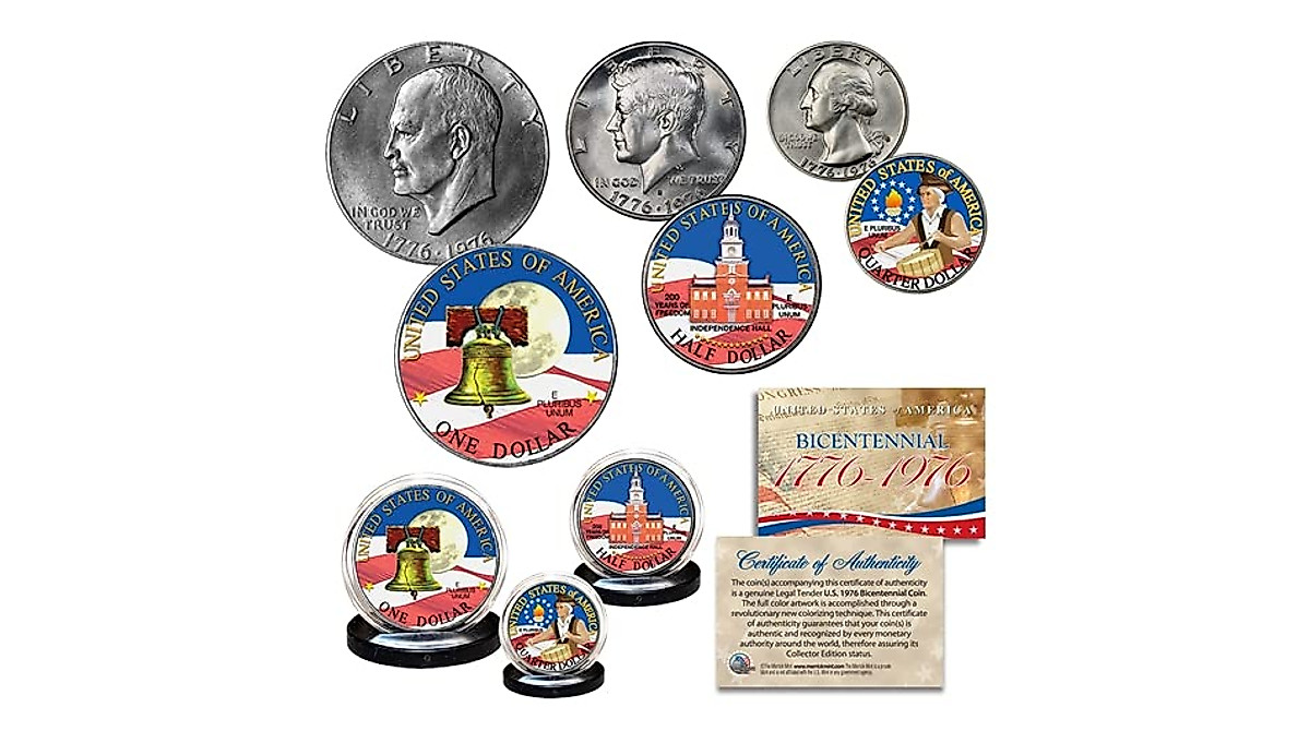 Merrick Mint 1976 Bicentennial 3-Coin Set - Patriotic