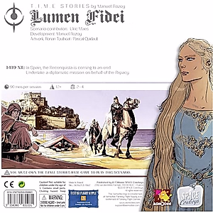 TIME Stories Lumen Fidei EXPANSION - Unravel Mysteries in 15th Century Spain! Cooperative Strategy Game for Kids & Adults, Ages 12+, 2-4 Players, 60 Min Playtime, Made by Space Cowboys