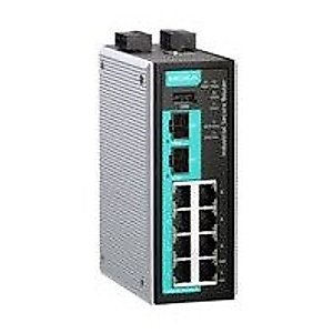 MOXA (EDR-810-2GSFP) Industrial Secure Router Switch with 8 10/100BaseT(X) Ports, 2 1000BaseSFP Slots, 1 WAN, Firewall/NAT, 10to60C