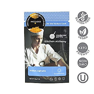 Sodium Alginate + Calcium Lactate Gluconate Value Pack ⊘ Non-GMO Vegan OU Kosher Certified - 100g/4oz (Bundle with 2 Items)