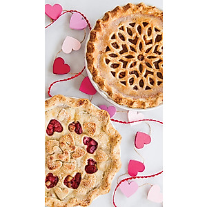 Nordic Ware Lattice & Hearts Pie Top Cutter, 12 inch