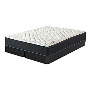Mayton, 10-Inch Medium Tight Top Memory Foam Pocket Coil Hybrid Mattress, and 8" Split Wood Box Spring set, Twin, Black Box