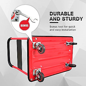 Wellmax Platform Cart 330lb Yellow and 660lb Red