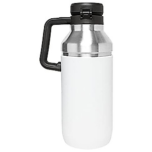 Stanley Go Growler, 64oz Stainless Steel Vacuum Insulated Beer Growler, Rugged Growler with Stainless Steel Interior, 24 Hours Cold and 4 Days Ice Retention