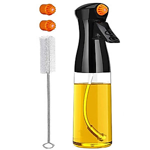 Oil Sprayer for Cooking, Olive Oil Sprayer Mister, Oil Spray Glass Bottle, Food Grade Oil Spritzer for Air Fryer, BBQ